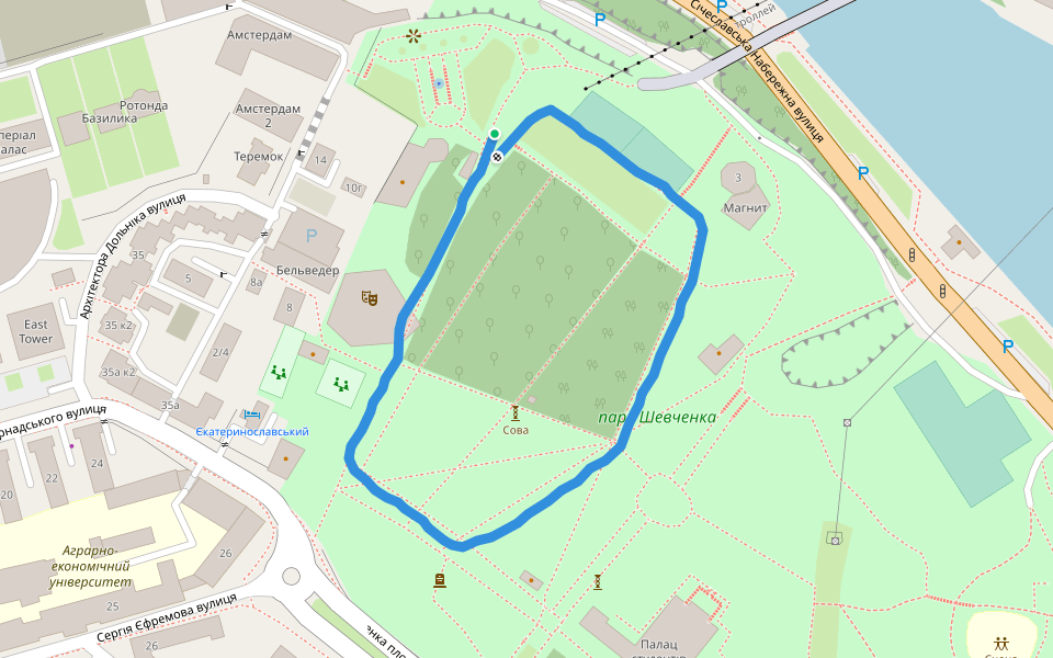Shevchenko Park Walking and Running - Dnipro, Dnipropetrovsk Oblast ...