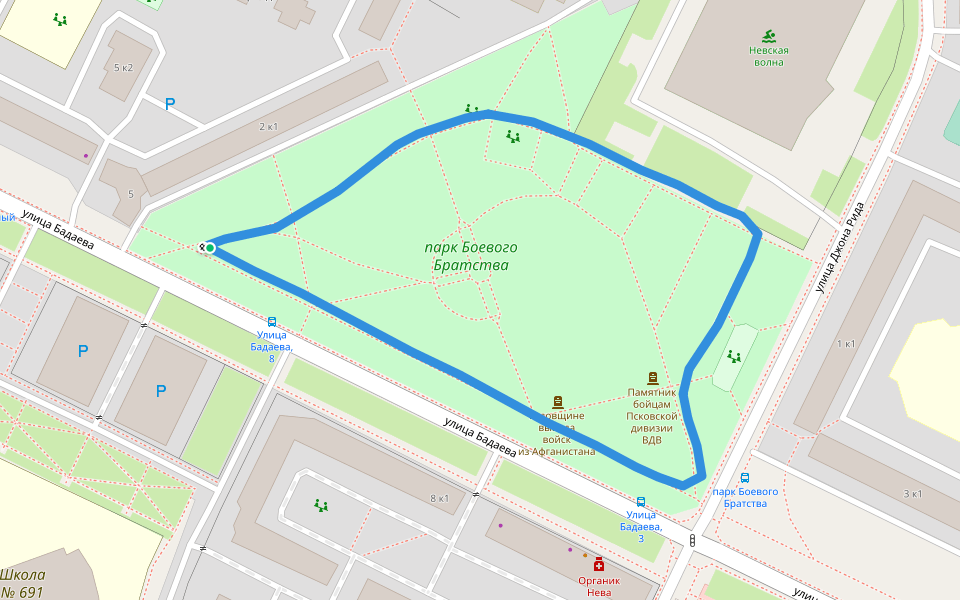 Brotherhood Park Walking and Running - Saint Petersburg, Russia | Pacer