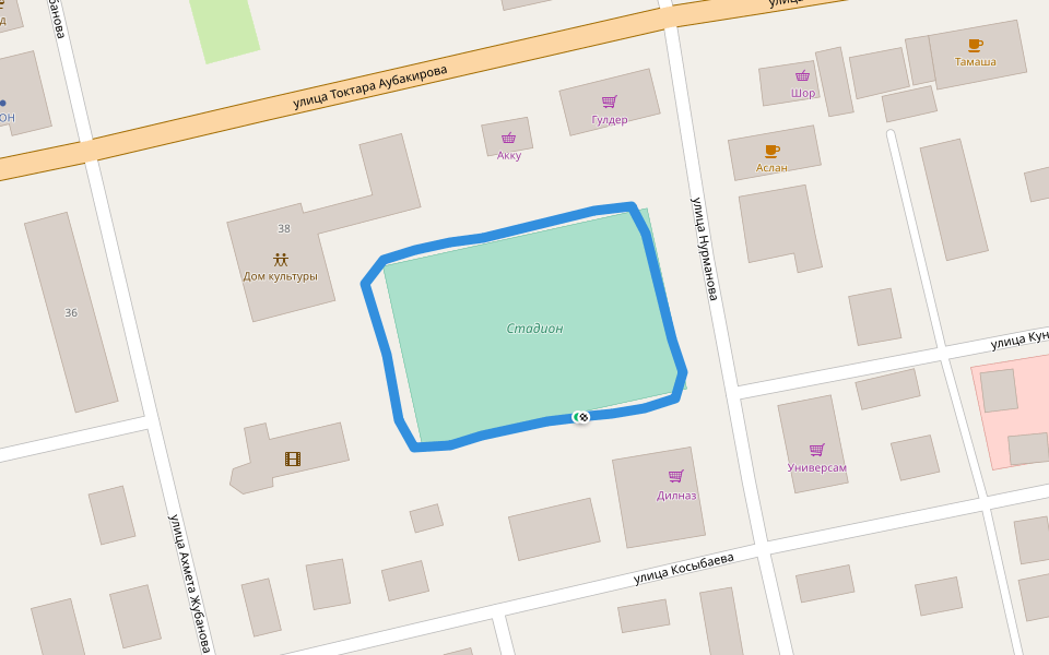 The stadium Walking And Running Trail - Karagandy Region, Kazakhstan ...