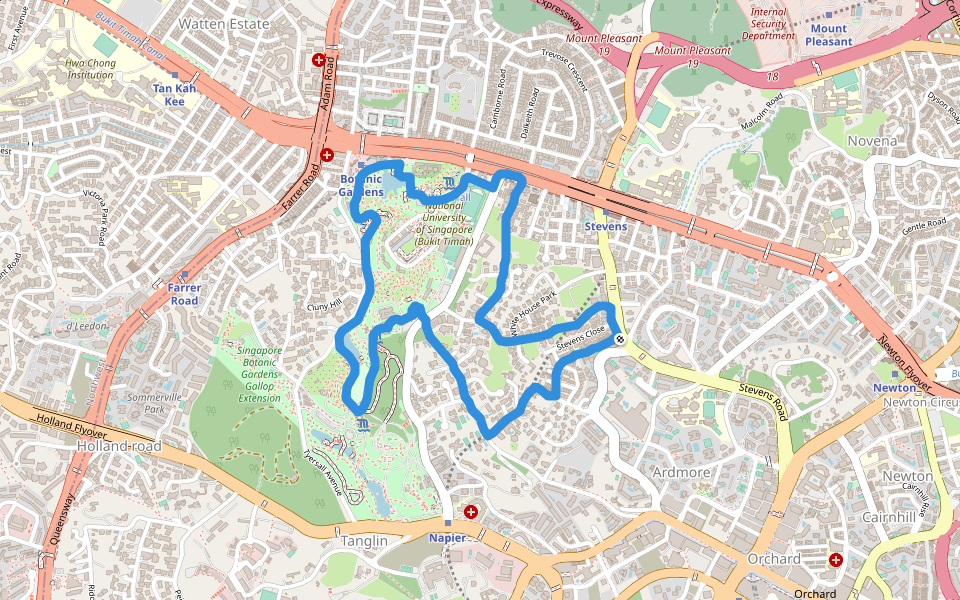 Singapore Botanic Gardens | Walking Map
