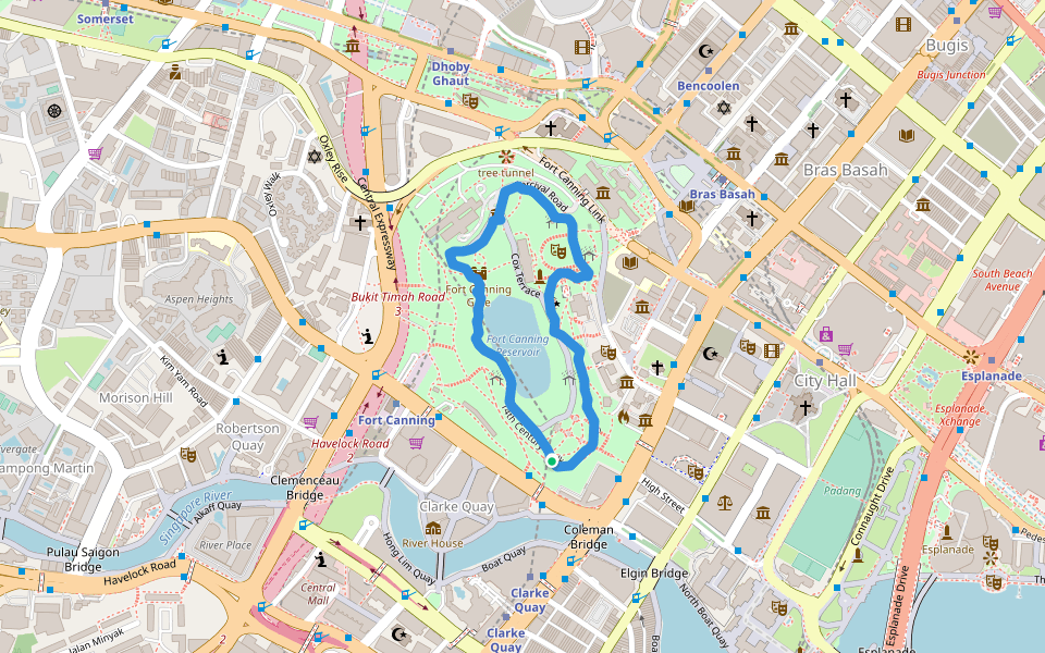 Fort Canning Park | Walking Map