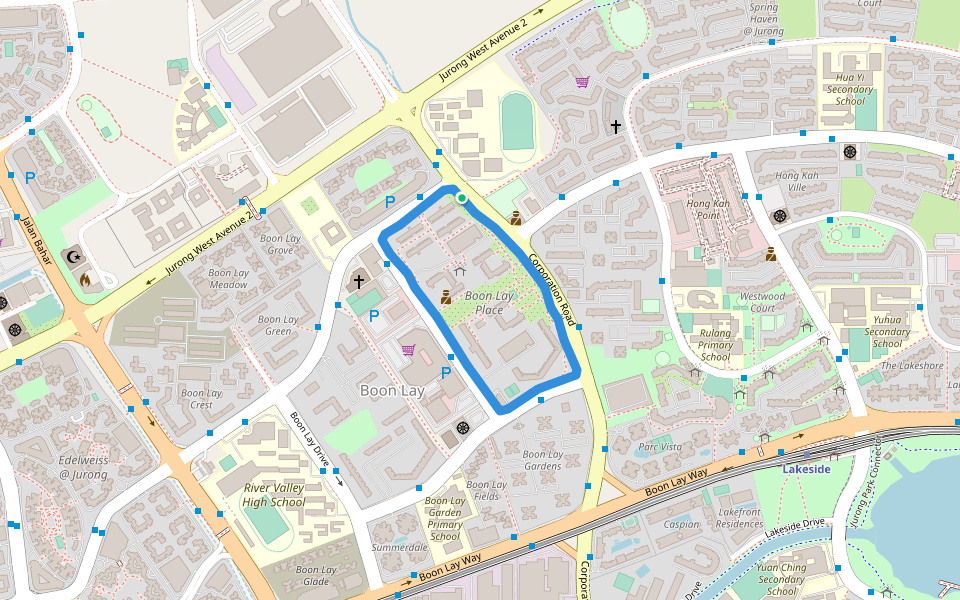 Boon Lay Place Terrace Garden | Walking Map