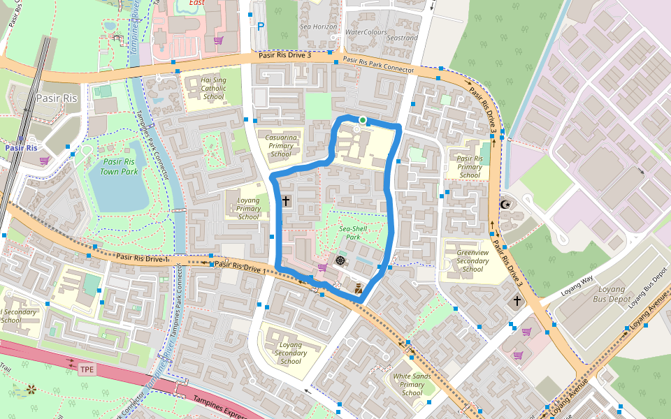 Sea-Shell Park | Walking Map