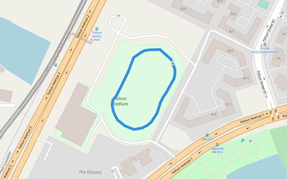 Yishun Stadium | Walking Map