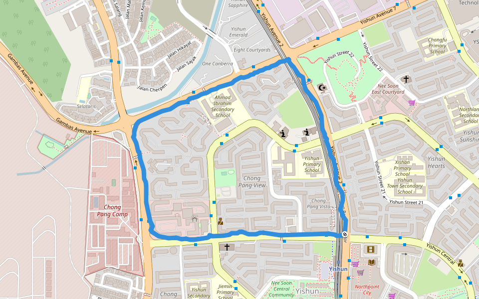 Vista di Chong Pang | Walking Map