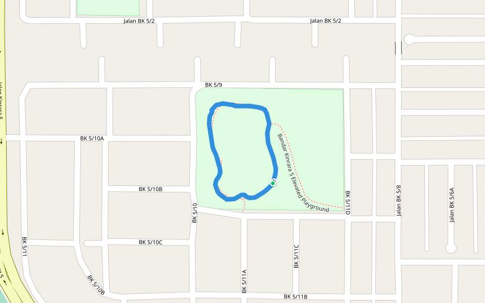Bandar Kinrara 5 Playground in Selangor | Walking Map
