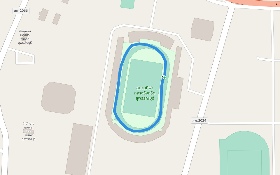 Suphan Buri Central Stadium In Suphan Buri Walking Map