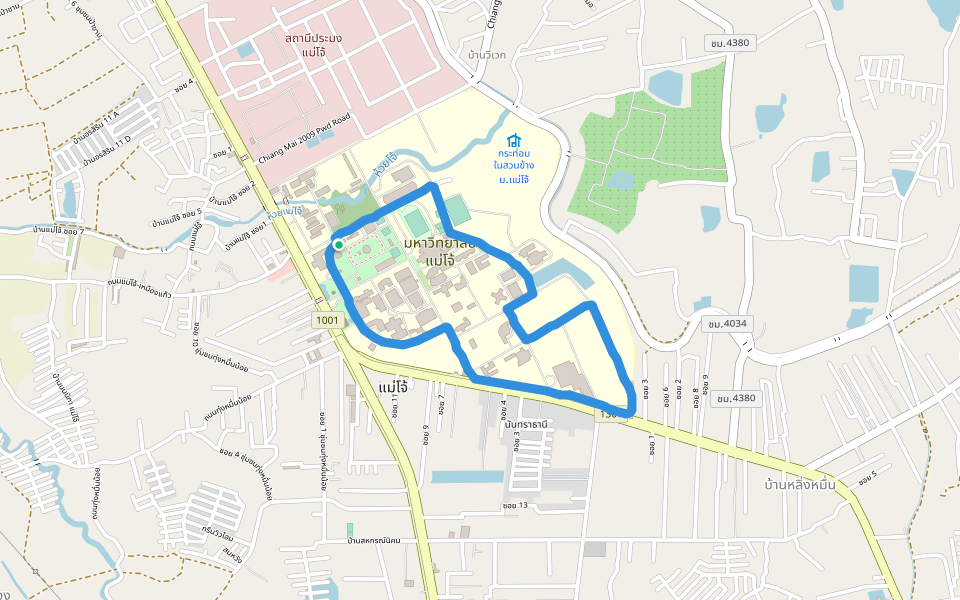 Maejo University Walking And Running Trail - San Sai, Chiang Mai ...
