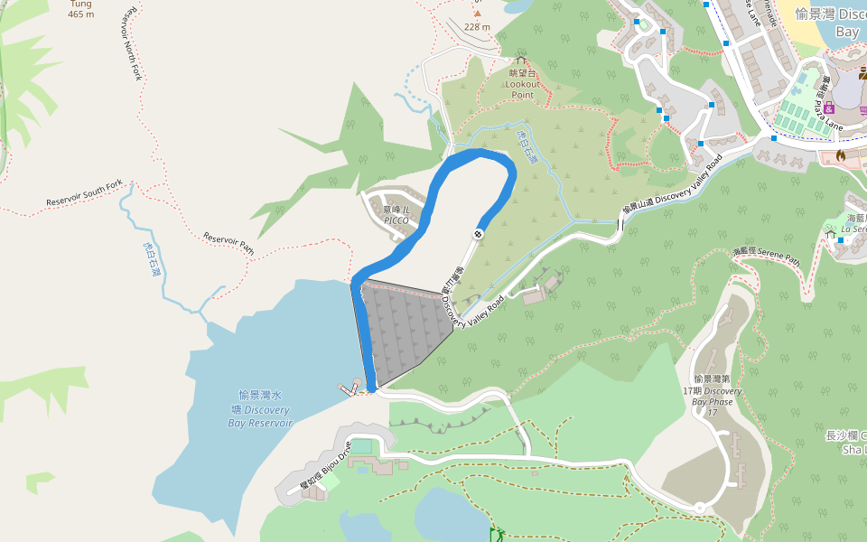 Discovery Bay Reservoir-Discovery Hill Road in New Territories ...