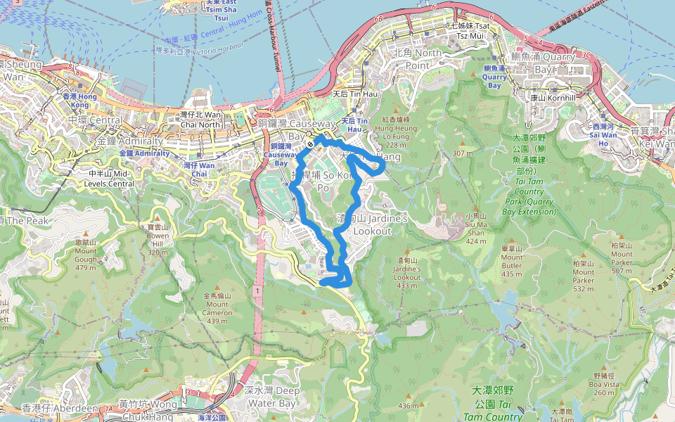 PCCW Recreation Club in Hong Kong Island | Walking Map