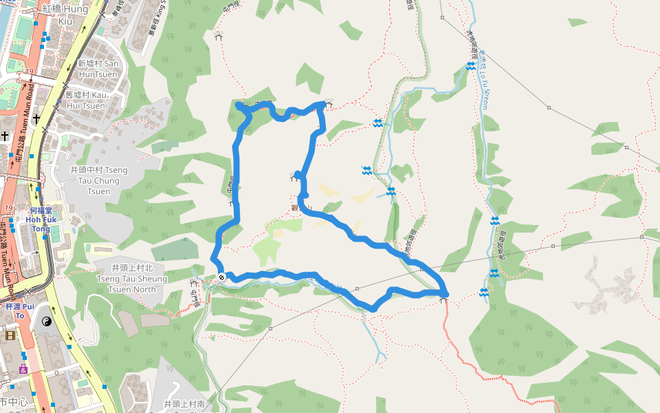 Tai Lam Country Park in New Territories | Walking Map