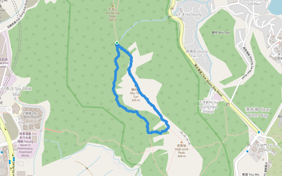 Miu Tsai Tun in New Territories | Walking Map