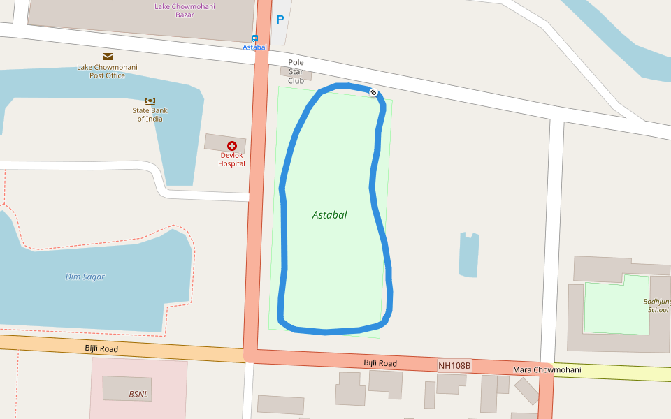 Astabal in Tripura | Walking Map