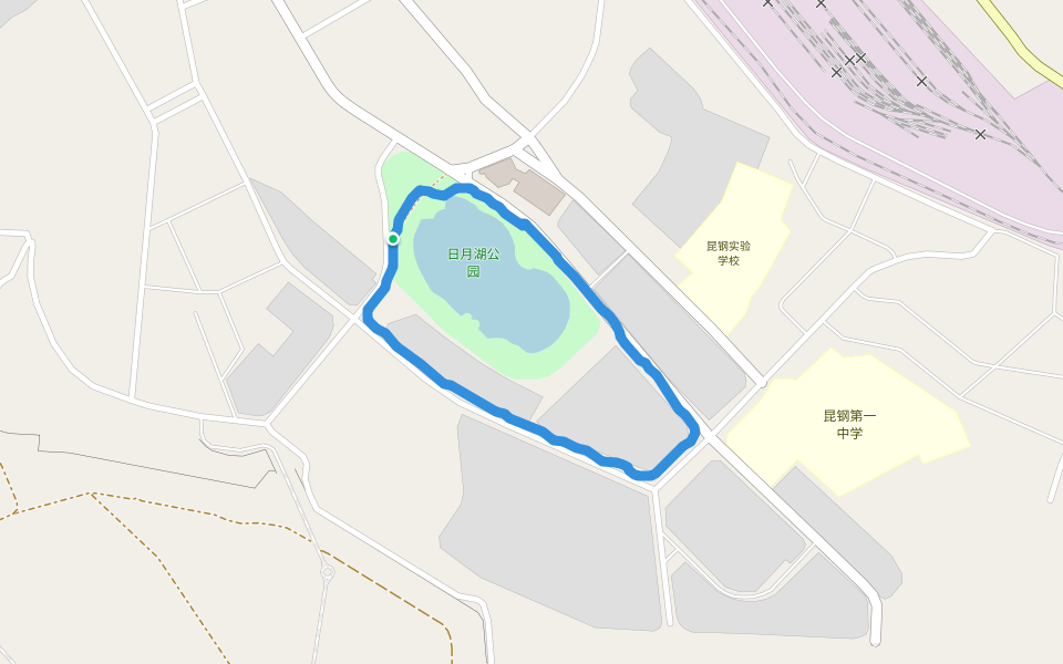 Riyue Lake Park in Yun Nan Sheng | Walking Map