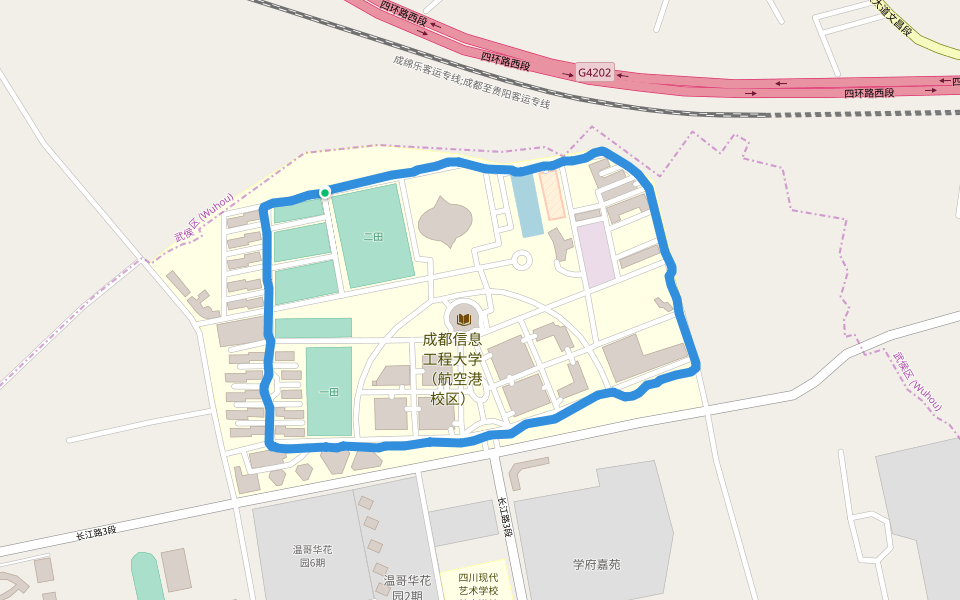 Chengdu University of Information Technology (Airport Campus) Walking ...