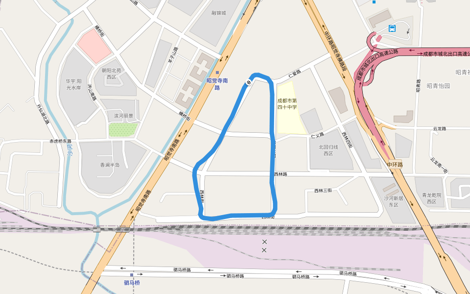 Xilin Street in Si Chuan Sheng | Walking Map