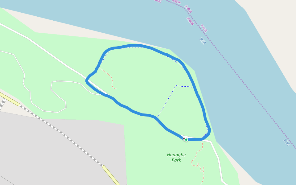 Yellow River Park Walking and Running - Sanmenxia, China | Pacer