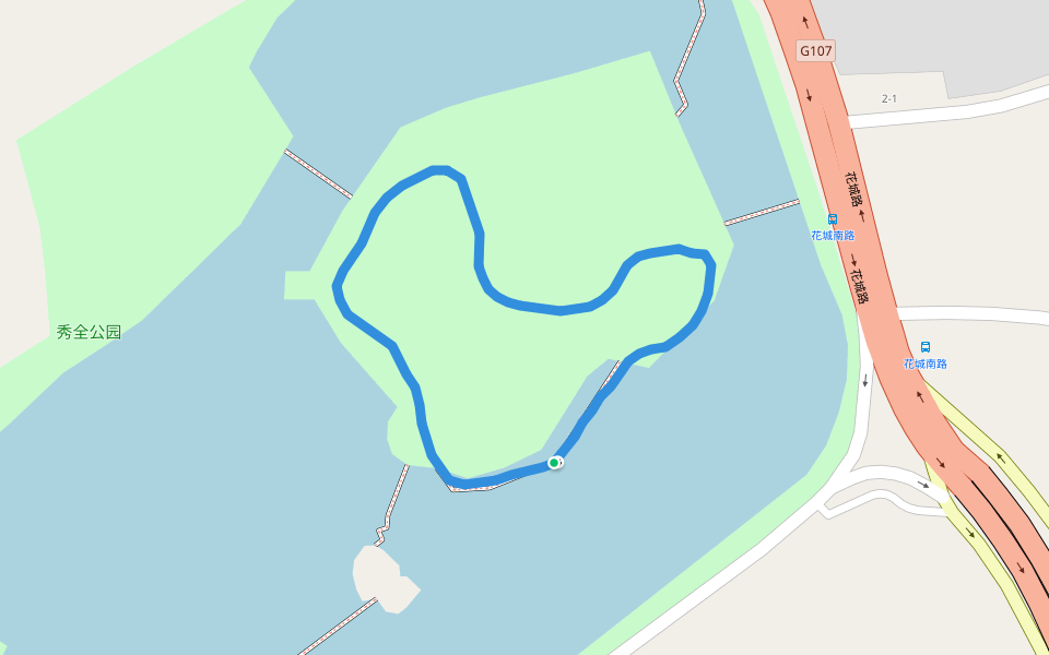 Xiuquan Park in Guang Dong Sheng | Walking Map