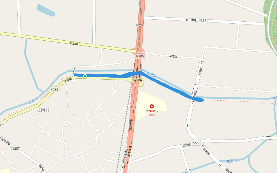 Longgang he in Guang Dong Sheng | Walking Map