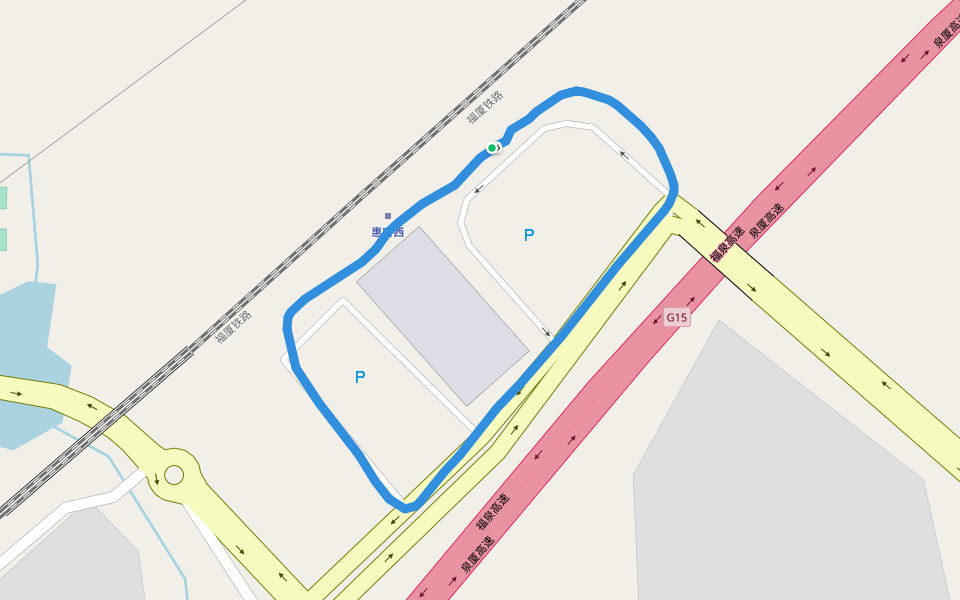 Hui'an Station Square in Fu Jian Sheng | Walking Map