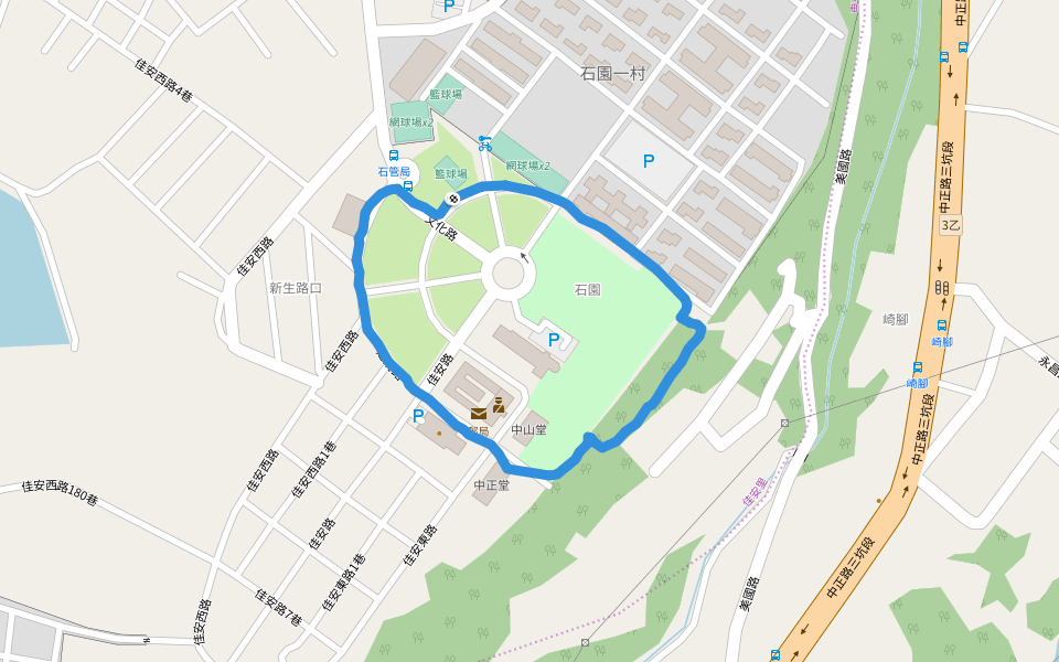 돌 정원 in Taoyuan City | Walking Map
