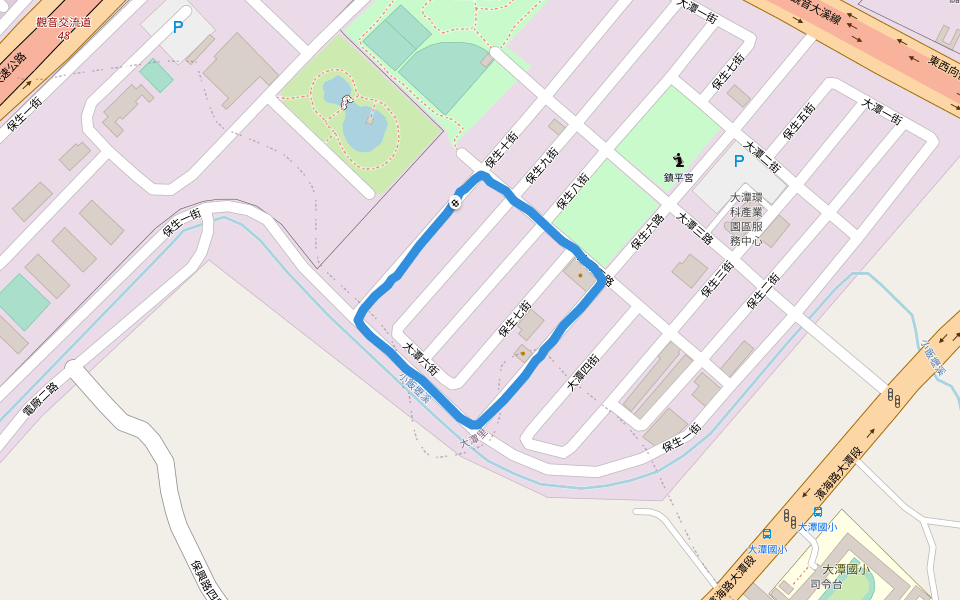 Datan Sports and Leisure Park in Taoyuan City | Walking Map