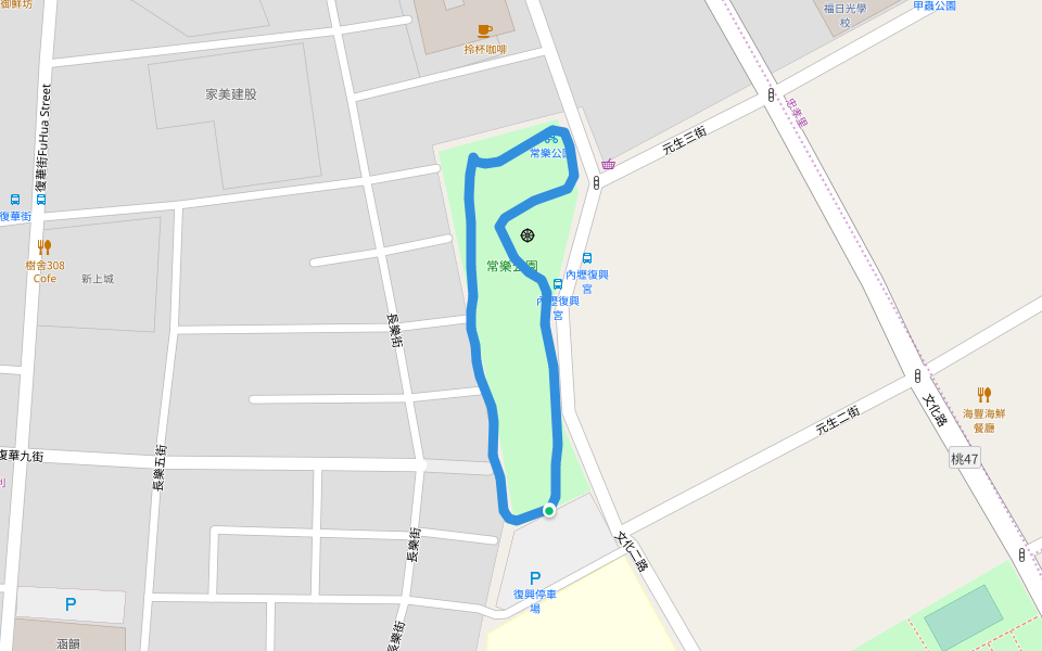 Changle Park in Taoyuan City | Walking Map