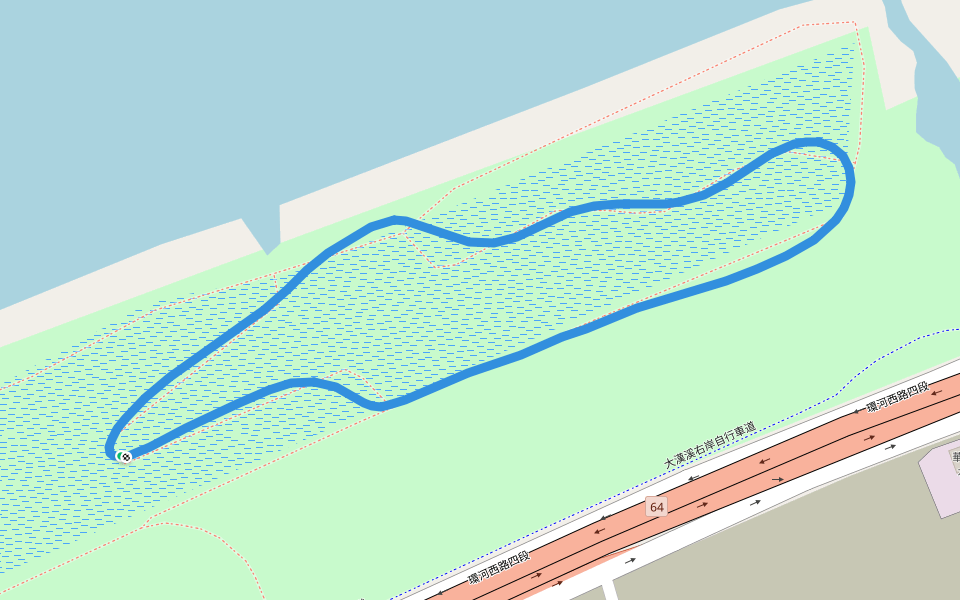 Jiangzicui River Mouth Landscape Riverside Park in New Taipei City ...