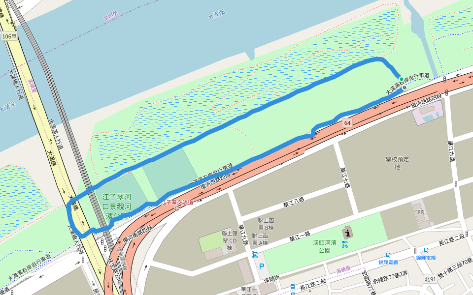 Jiangzicui River Mouth Landscape Riverside Park in New Taipei City ...