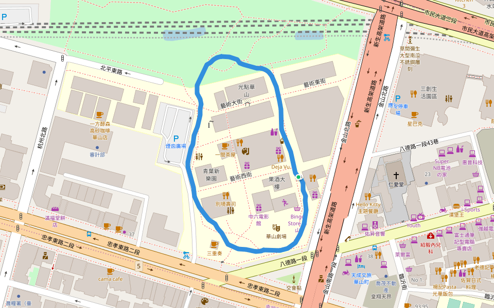 Huashan Cultural and Creative Park Walking and Running - Zhongzheng ...