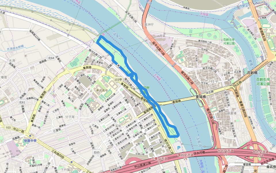 Tamsui Riverside Park in New Taipei City | Walking Map