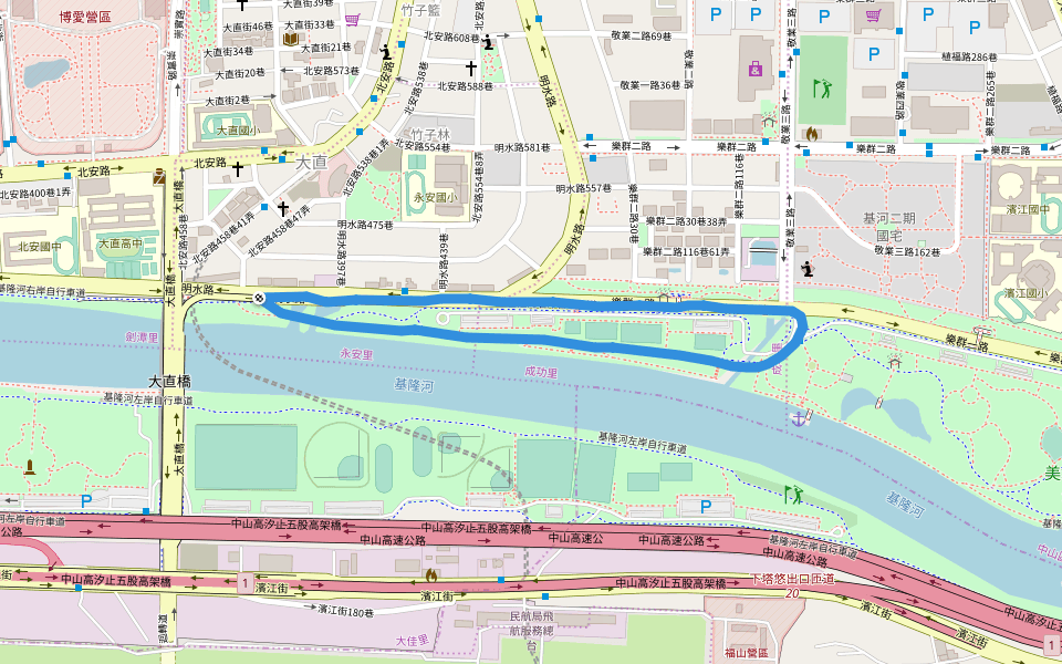 Meidi Riverside Park Walking and Running - Zhongshan District, Taipei ...