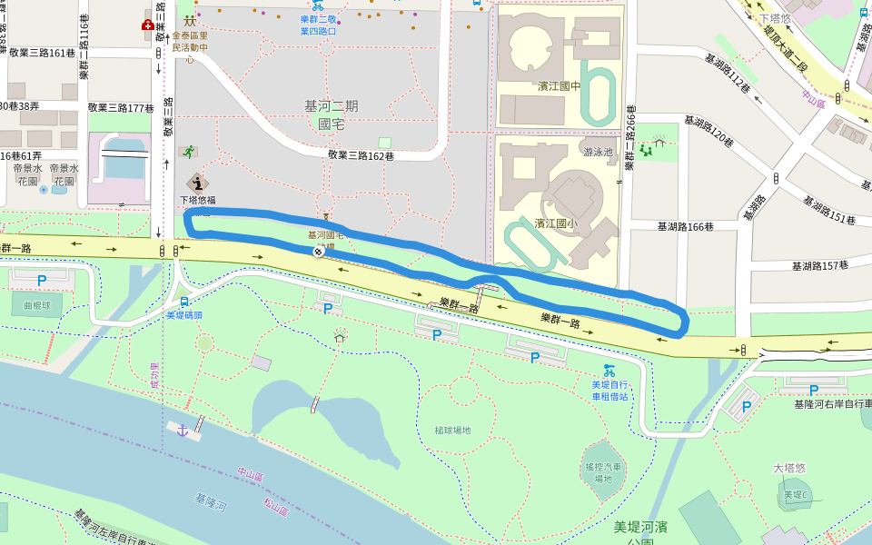 Meidi Riverside Park in Taipei City | Walking Map