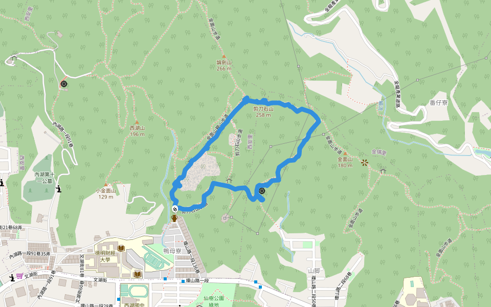Tijeras Rock Mountain Trail in Taipei City | Walking Map