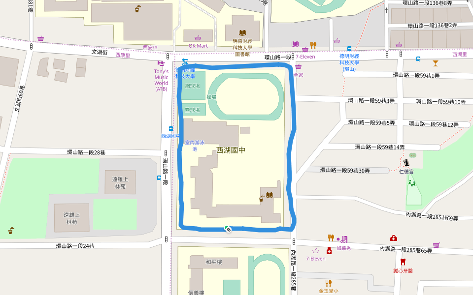 Basketball court Walking And Running Trail - Neihu District, Taipei ...