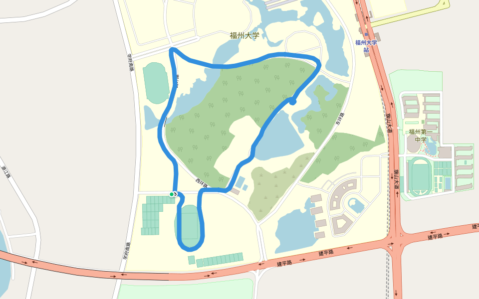 Fuzhou University Walking And Running Trail - China | Pacer