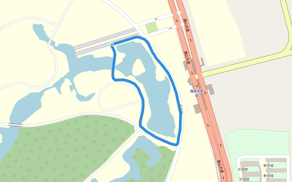 Fuzhou University in Fu Jian Sheng | Walking Map