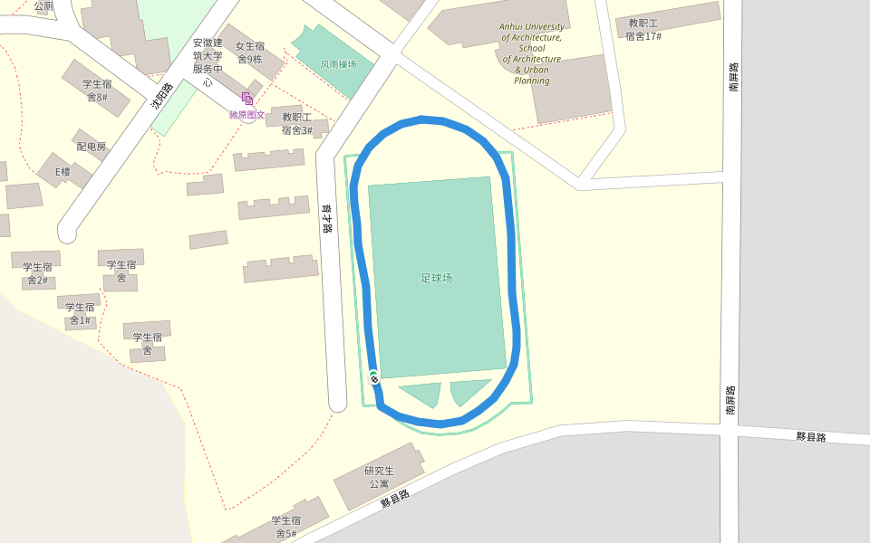 Anhui University of Architecture in An Hui Sheng | Walking Map