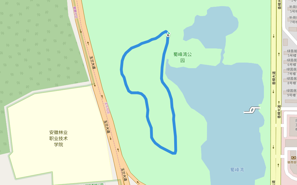 Shufeng Bay Park in An Hui Sheng | Walking Map