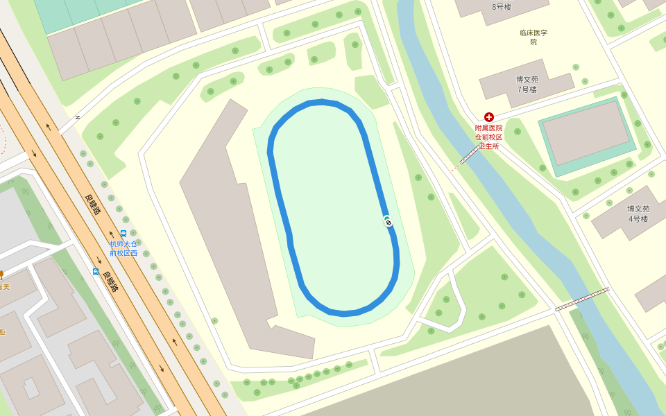 Hangzhou Normal University (Cangqian Campus) Walking And Running Trail ...