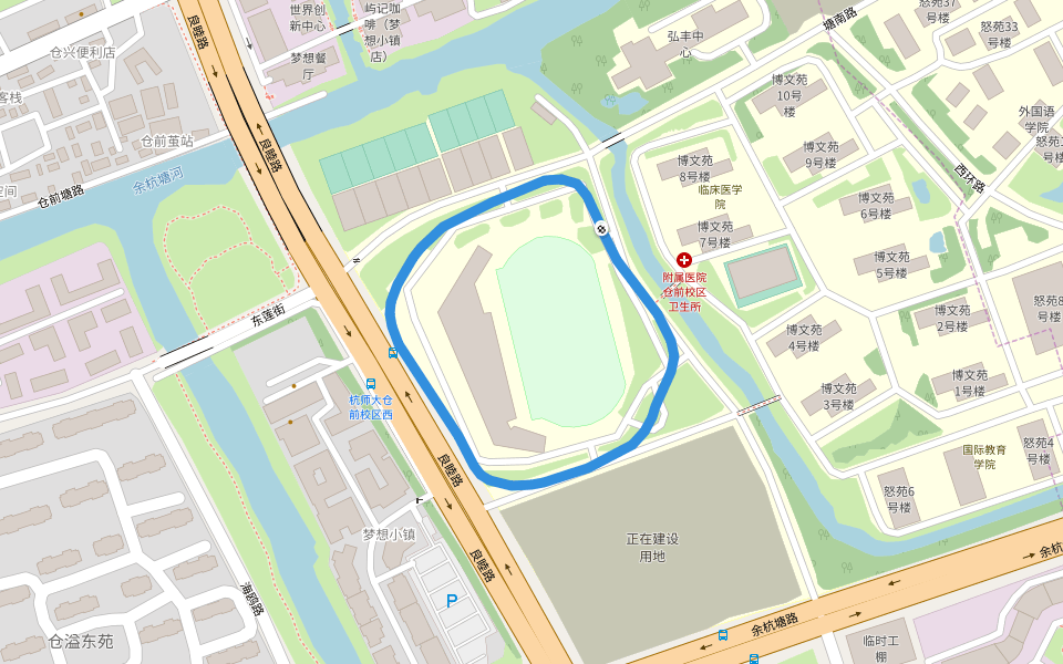 Hangzhou Normal University (Cangqian Campus) Walking And Running Trail ...