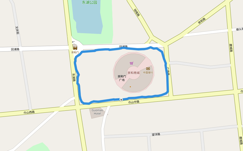 Chonghemen Square Walking And Running Trail - Linhai, Taizhou, China ...
