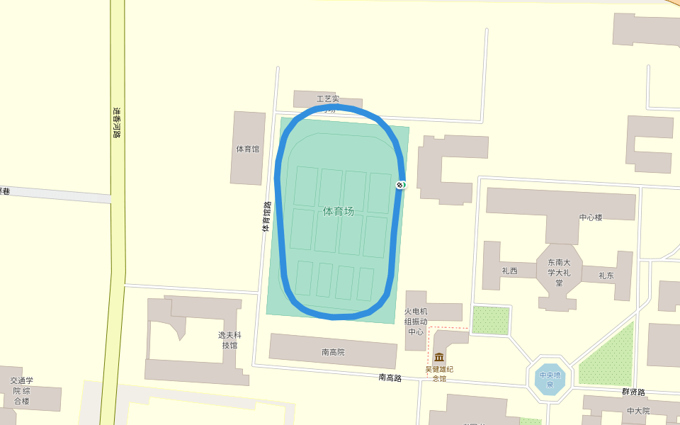 Southeast University in Jiang Su Sheng | Walking Map