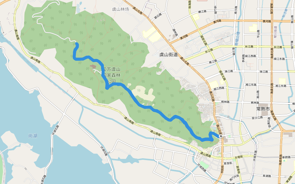 Jiangsu Yushan National Forest Park in Jiang Su Sheng | Walking Map