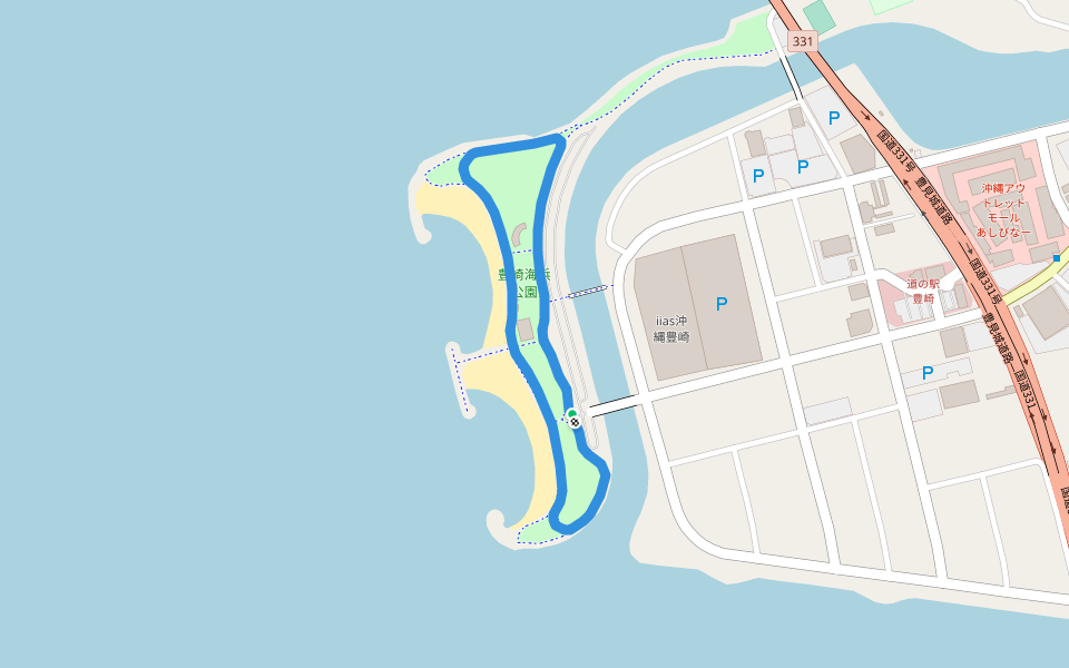 Toyosaki Seaside Park Walking and Running - Tomigusuku, Japan | Pacer