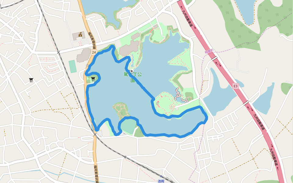 Driving and Ding Park Walking and Running - Kasuya, Kasuya District ...