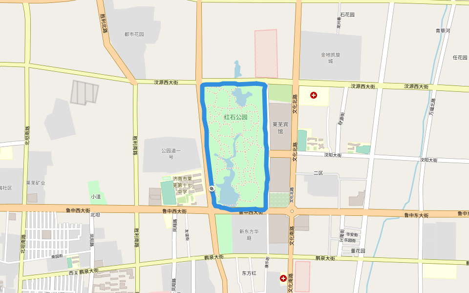 Redstone Park Outer Circle Walking and Running - Laiwu, China | Pacer