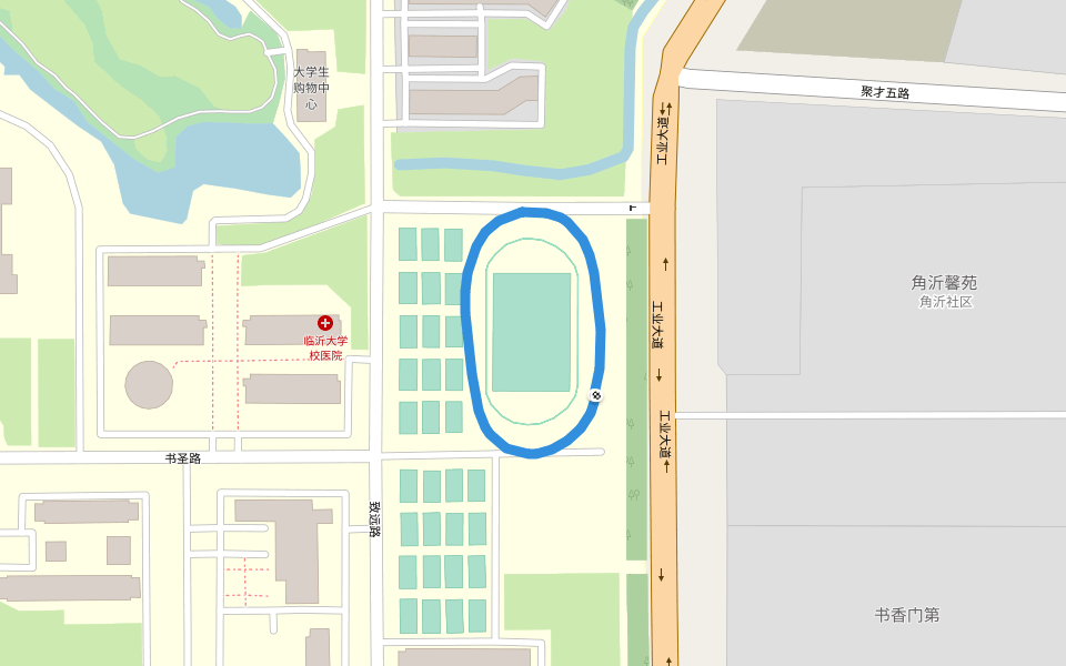 Linyi University in Shan Dong Sheng | Walking Map