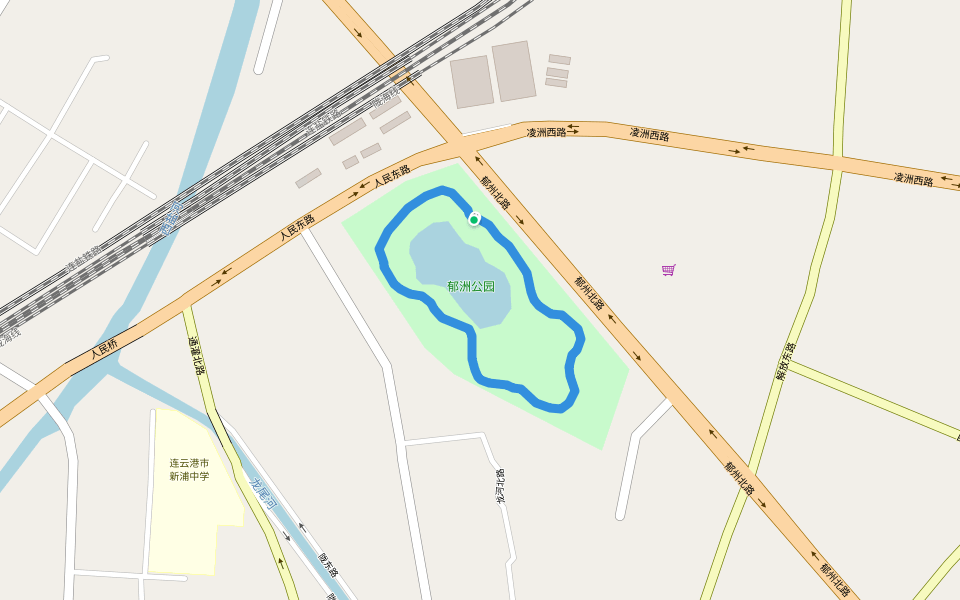 Yuzhou Park in Jiang Su Sheng | Walking Map