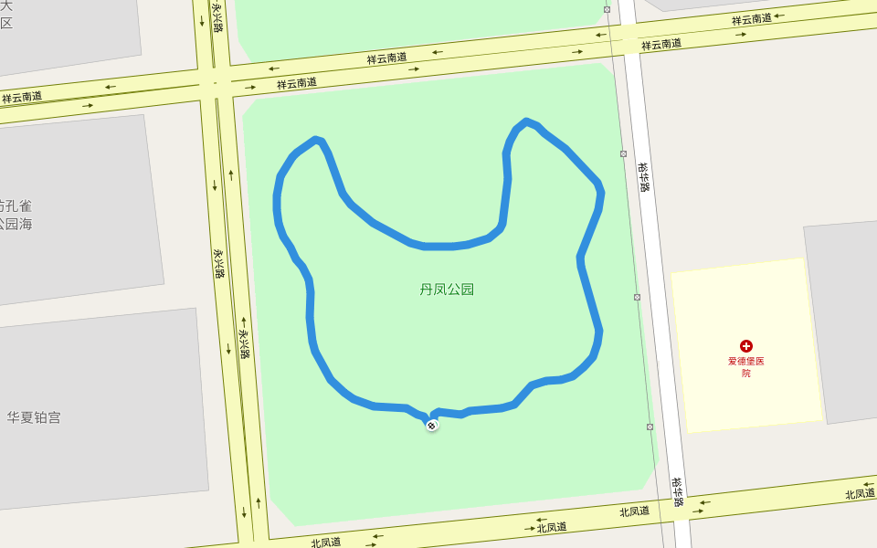 Danfeng Park Walking and Running - Langfang, China | Pacer
